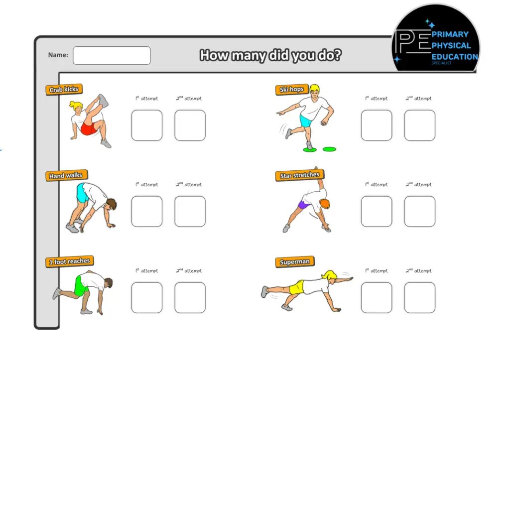 PE Fitness Circuit Station Cards | Primary PE Resources – Primary ...